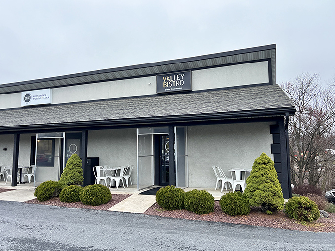 Valley Bistro's unassuming exterior hides culinary treasures within, like finding a rare vinyl in a record store's discount bin.