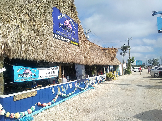 That thatched roof isn't just for show&mdash;it's survived more hurricanes than I've had hot meals. Pure Florida Keys authenticity at its finest.