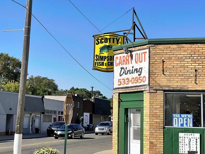 The vintage yellow sign beckons like a lighthouse for the hungry&mdash;a no-frills promise of Detroit's finest fish and chips awaiting inside.