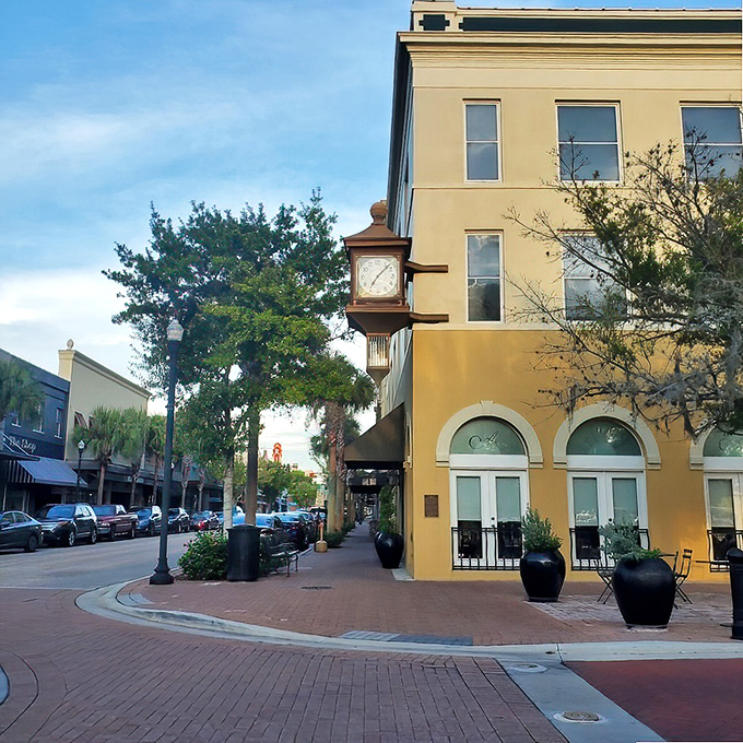 The golden fa&ccedil;ade and royal blue awning of Arabellas isn't just a restaurant entrance&mdash;it's a portal to Italy hiding in plain sight on Winter Haven's brick-lined streets.