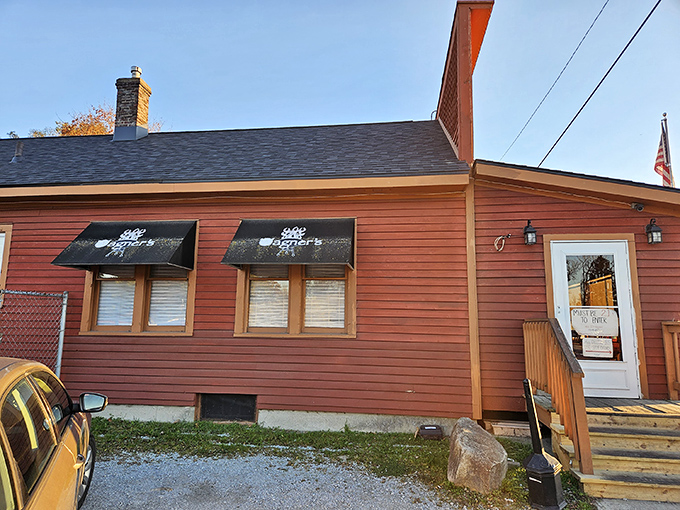 The unassuming red exterior of Wagner's Ribs hides a barbecue paradise that's worth the drive from anywhere in Indiana.