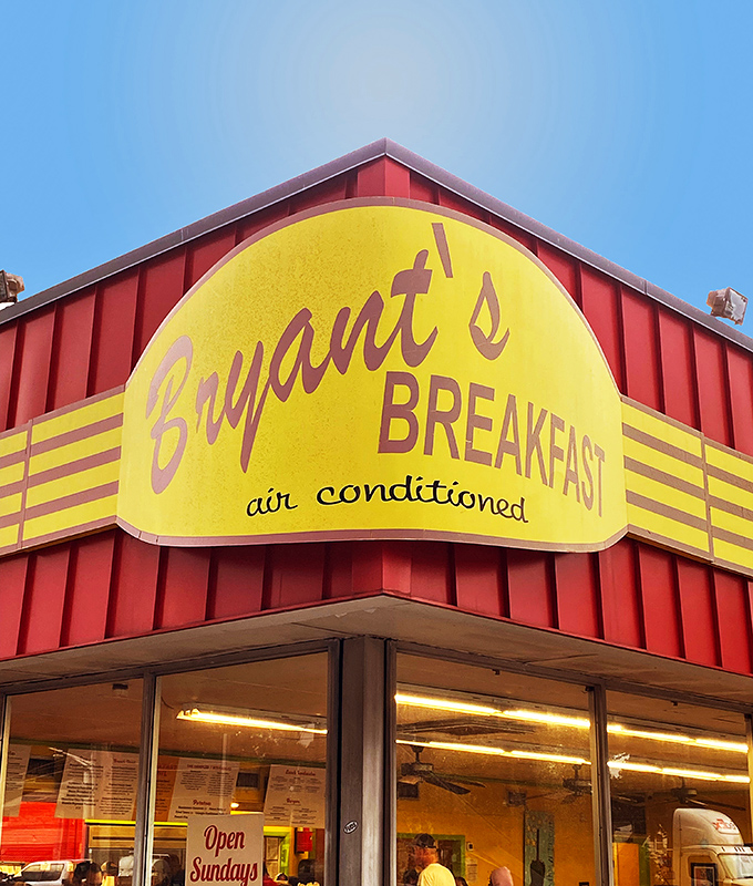 That red-and-yellow exterior isn't just eye-catching &ndash; it's a beacon calling breakfast lovers home.