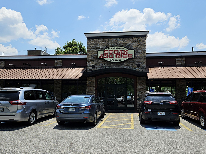 The stone-and-wood facade doesn't scream "meat paradise," but that's how the best treasures are&mdash;hiding in plain sight off Market Place Boulevard.