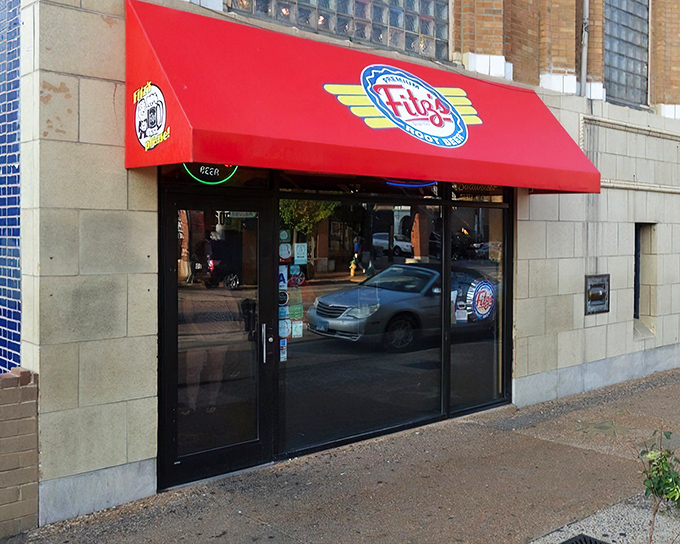 The iconic red awning of Fitz's beckons from the Delmar Loop like a fizzy oasis in the urban landscape. Root beer paradise awaits!