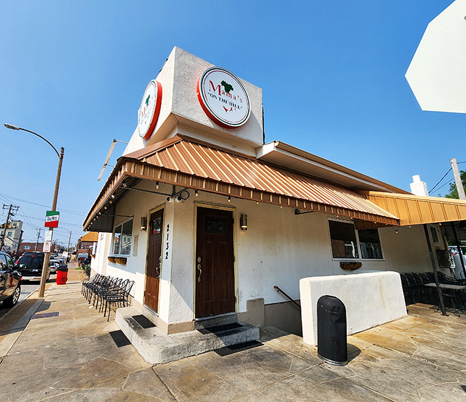 The corner spot that launched a thousand food comas. Mama's On The Hill stands proudly in St. Louis' Italian neighborhood, promising carb-laden bliss inside.