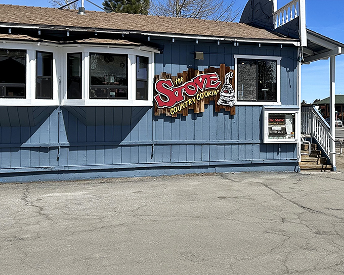 The unassuming blue exterior of The Stove might fool you, but locals know this modest building houses breakfast magic worth setting your alarm for.