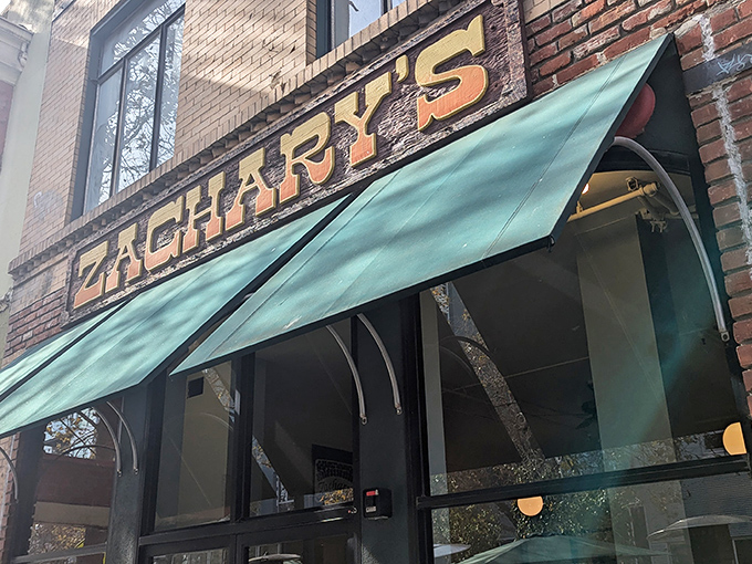 The iconic gold lettering against brick and signature green awning of Zachary's has welcomed hungry Santa Cruz locals and visitors for generations.
