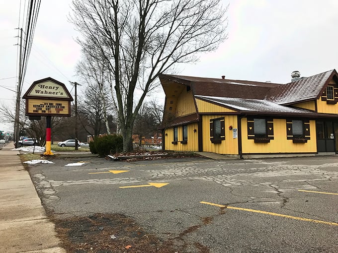 The sunshine-yellow exterior of Henry Wahner's isn't just a building&mdash;it's a promise of warmth that delivers the moment you step inside.
