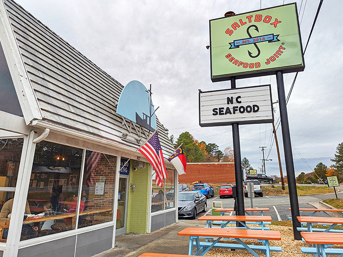 The seafood shack of your dreams has arrived in Durham, complete with a no-nonsense sign promising NC's finest ocean treasures.