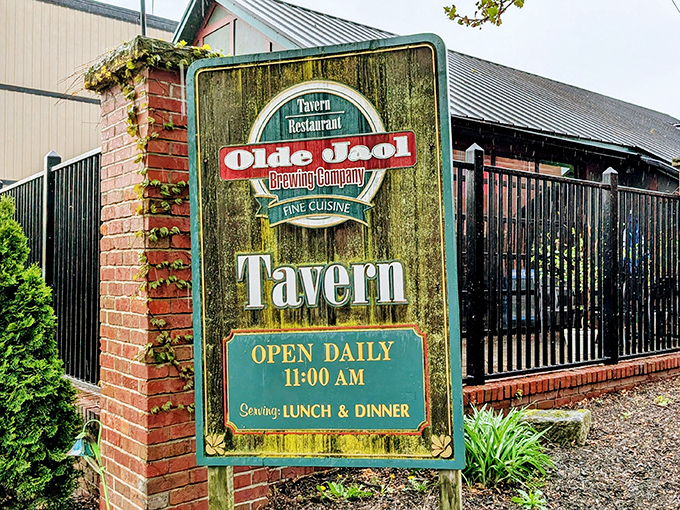 The stately red brick exterior of Olde Jaol isn't just historic charm&mdash;it's a century-old former jail that now imprisons only your food cravings. 