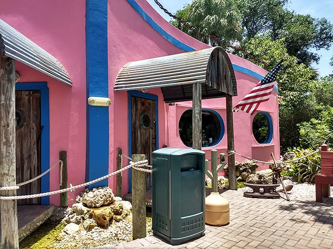 The flamingo-pink exterior isn't just eye-catching&mdash;it's a promise of the colorful culinary experience waiting inside this Sanibel Island gem.