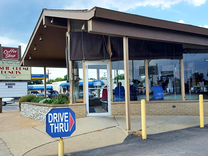 This unassuming storefront holds more magic than a Vegas show &ndash; pure donut wizardry awaits inside.