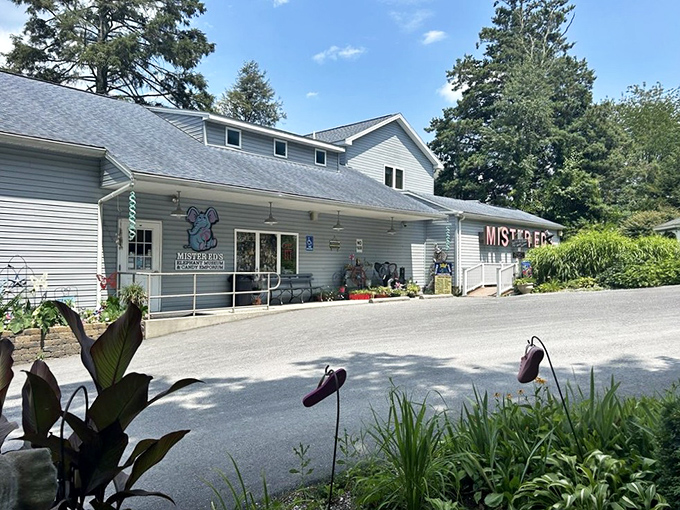 The unassuming exterior hides Pennsylvania's sweetest secret - where elephants and exceptional fudge coexist beautifully.