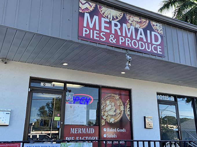 The unassuming storefront of Mermaid Pies & Produce might not scream "culinary destination," but the best Florida treasures often hide in plain sight.