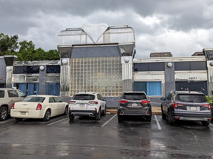 Chrome-clad and proudly retro, Springfield Diner's exterior gleams like a time machine ready to transport you to flavor country.