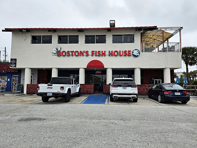 The unassuming exterior of Boston's Fish House proves once again that culinary treasures often hide behind modest facades. New England meets Florida in this coastal gem.