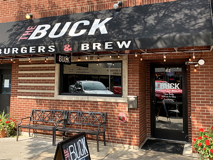 The unassuming brick exterior of Buck Burgers & Brew stands like a culinary speakeasy&mdash;only the initiated know what treasures await inside.