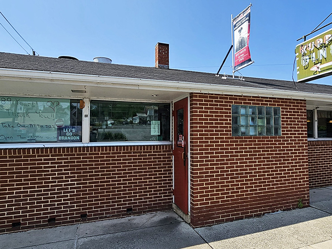 The unassuming brick exterior of Kuppy's Diner might not stop traffic, but the food inside will stop you in your tracks.