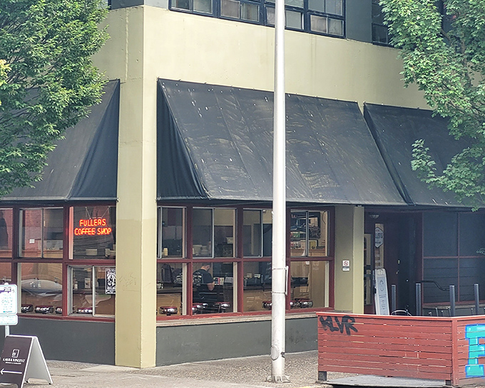 The neon sign beckons like an old friend. Fuller's modest exterior hides Portland's breakfast paradise, where pancake dreams come true.
