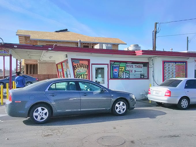 The unassuming exterior of Valley Burger Drive-In hides culinary treasures that have kept Central Valley locals coming back for generations.