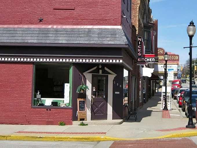 That iconic neon sign isn't just advertising &ndash; it's a beacon of hope for hungry travelers seeking breakfast nirvana in downtown Huntington.