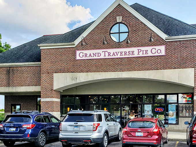 The brick facade might look unassuming, but inside this Ann Arbor storefront lies a temple of flaky-crusted Michigan magic.