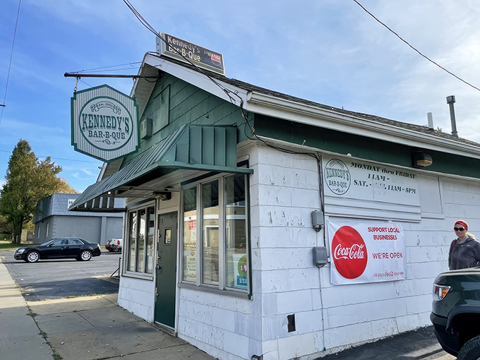 The unassuming exterior of Kennedy Barbecue in Canton might not stop traffic, but locals know this modest building houses smoky treasures worth any detour.