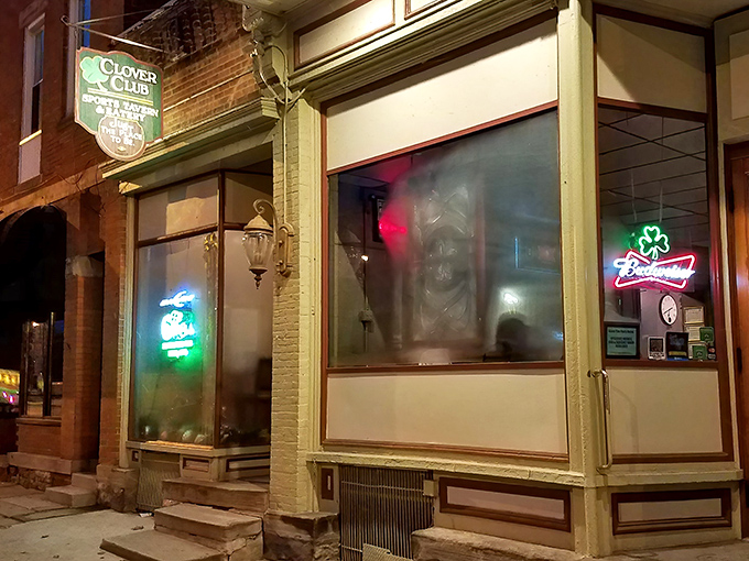 The patriotic bunting above Clover Club's storefront isn't just decoration&mdash;it's a promise that inside awaits the kind of all-American comfort food that makes you salute your sandwich.
