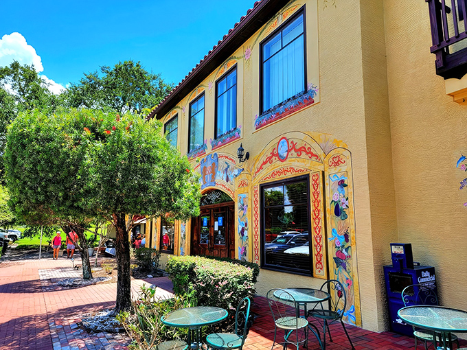 The sunshine-yellow exterior of Yalaha Bakery isn't just a building&mdash;it's a promise of the German delights waiting inside. Those hand-painted folk designs aren't fooling around.