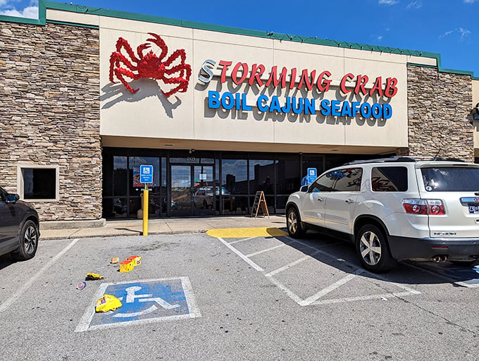 That neon crab beckoning from the storefront isn't just decoration &ndash; it's a promise of Louisiana magic in Tennessee.