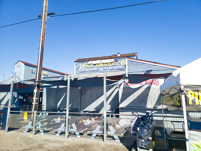 The unassuming exterior of San Pedro Fish Market hides a seafood paradise within. Like finding a pearl in an oyster, the real treasure awaits inside.