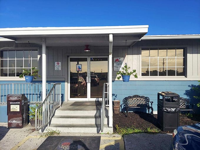 The blue exterior of Farmer's Market Restaurant stands like a beacon of comfort food hope in Fort Myers. No fancy frills, just honest cooking awaits.