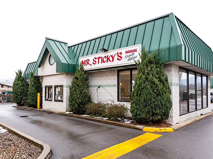 The iconic green roof of Mr. Sticky's beckons like a lighthouse for the hungry. Pennsylvania's temple of sticky bun perfection awaits your pilgrimage.