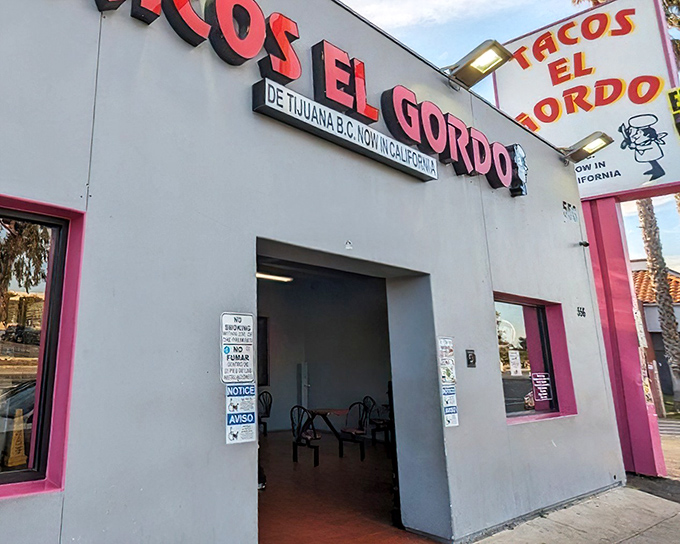 That purple door isn't just an entrance &ndash; it's your gateway to taco enlightenment in Chula Vista. 