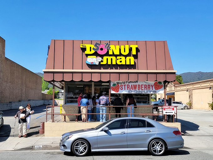The pilgrimage site that launched a thousand diets. A humble brown building on Route 66 where donut dreams come true.