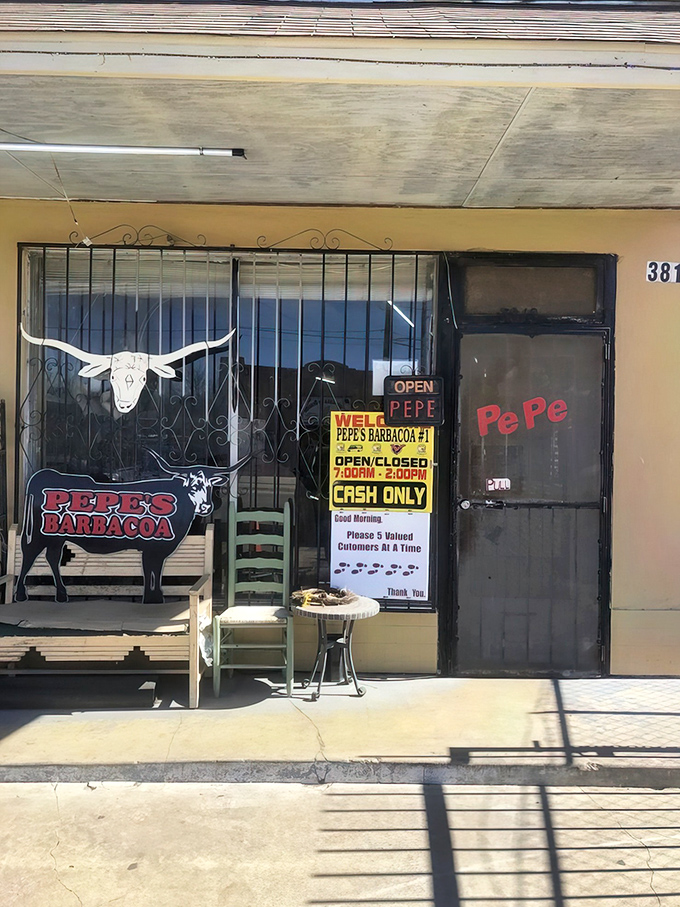 Behind this humble storefront lies San Antonio's weekend barbacoa kingdom, where legends are born every Saturday morning.