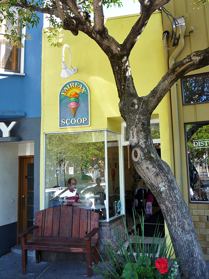 The sunshine-yellow exterior of Fairfax Scoop isn't just a building&mdash;it's a happiness headquarters where ice cream dreams come true.
