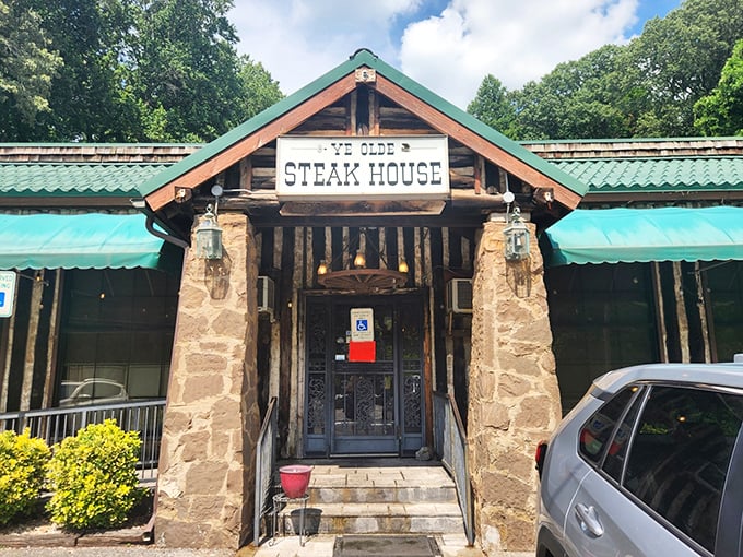 The stone pillars and rustic wooden facade aren't just for show&mdash;they're the gateway to one of Knoxville's most beloved culinary time machines.