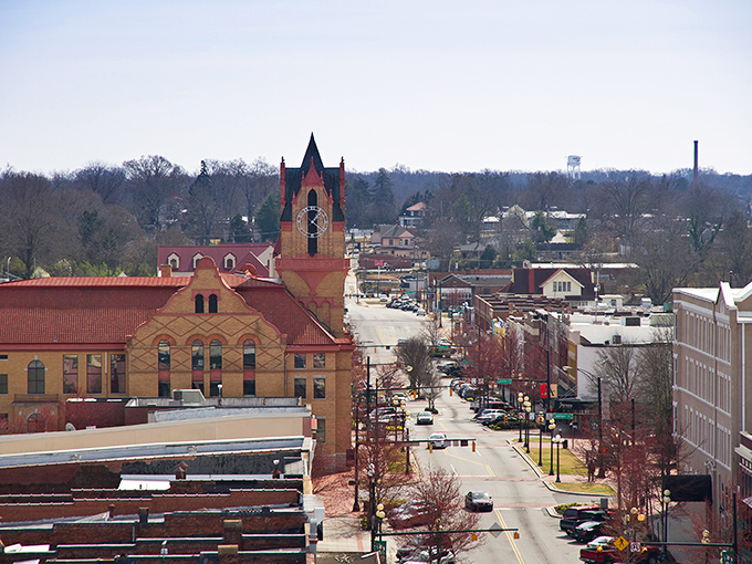 Anderson's skyline offers that perfect blend of historic charm and small-town accessibility. The iconic clock tower stands as a sentinel over streets where your retirement dollars stretch twice as far.
