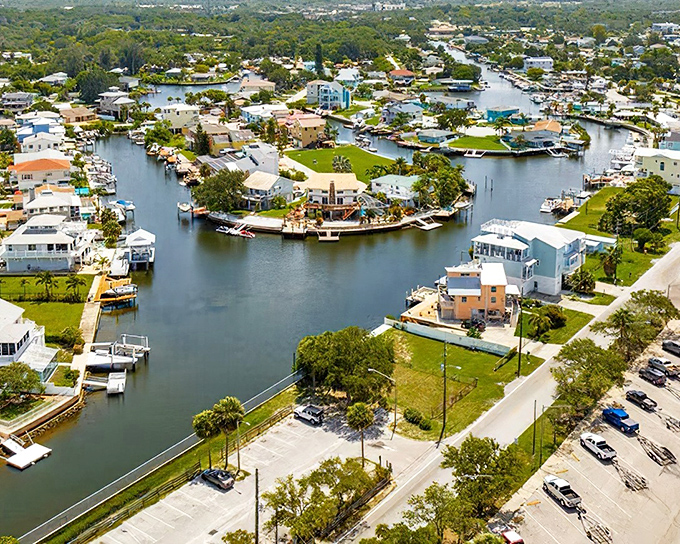 Hudson's canal system is like Venice, if Venice had better fishing and more affordable waterfront property taxes. 