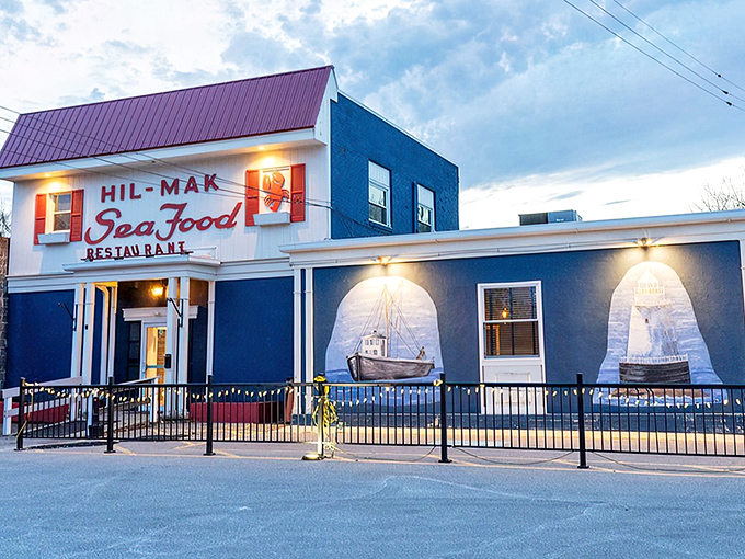 That nautical blue exterior isn't just paint &ndash; it's a promise of oceanic adventures waiting inside this Ashtabula gem.
