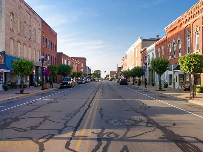 Main Street Clyde offers that perfect postcard view of small-town America, with historic brick buildings and tree-lined sidewalks that practically whisper "affordable retirement awaits."