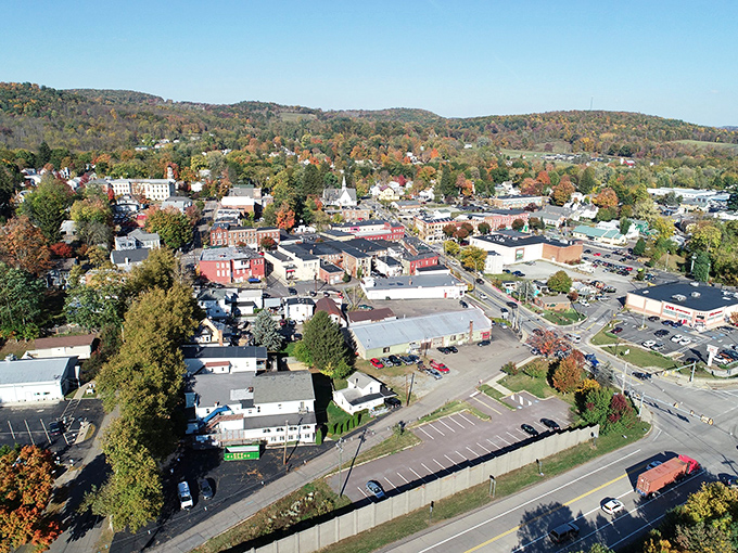 Tioga Street stretches toward the Endless Mountains, where historic brick buildings stand like sentinels guarding small-town charm that never goes out of style.