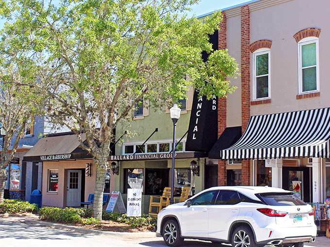 Downtown Clermont's charming storefronts offer a refreshing break from Florida's theme park madness. Small-town America alive and well under the shade of mature oak trees.