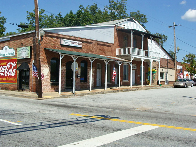 Small-town charm meets big-city dreams in Austell's picturesque downtown, where every corner tells a story.