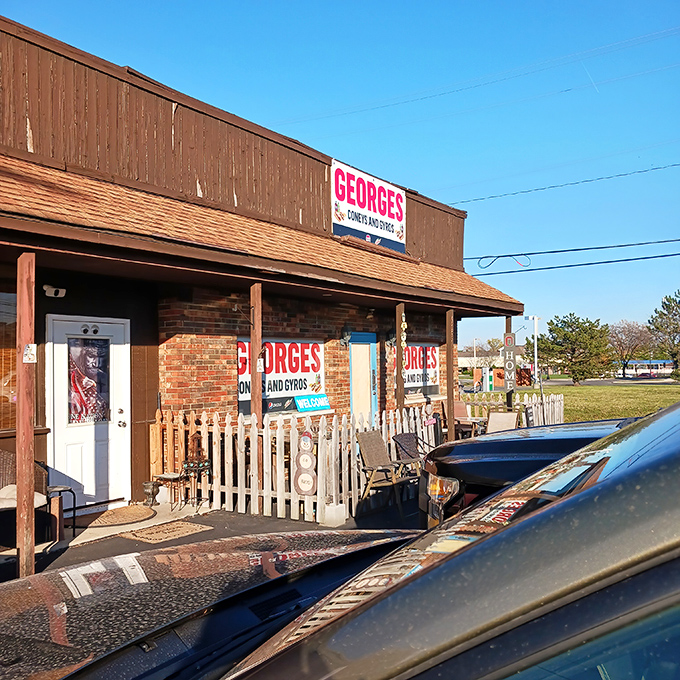The unassuming exterior of George's might not stop traffic, but locals know this humble brown building houses flavor explosions worth slamming on the brakes for.