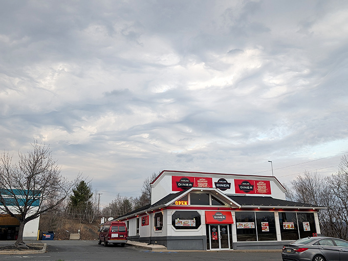 Classic diner architecture meets modern comfort in this Pottsville breakfast sanctuary that locals guard jealously.