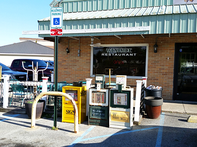 The unassuming brick exterior of Westside Restaurant beckons like an old friend. This Milford mainstay doesn't need flashy signage&mdash;the regulars already know what treasures await inside.