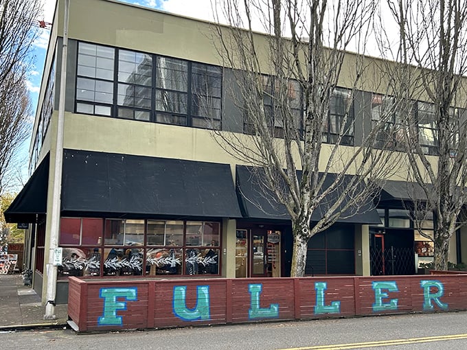 The neon sign beckons like an old friend. Fuller's modest exterior hides Portland's breakfast paradise, where pancake dreams come true.