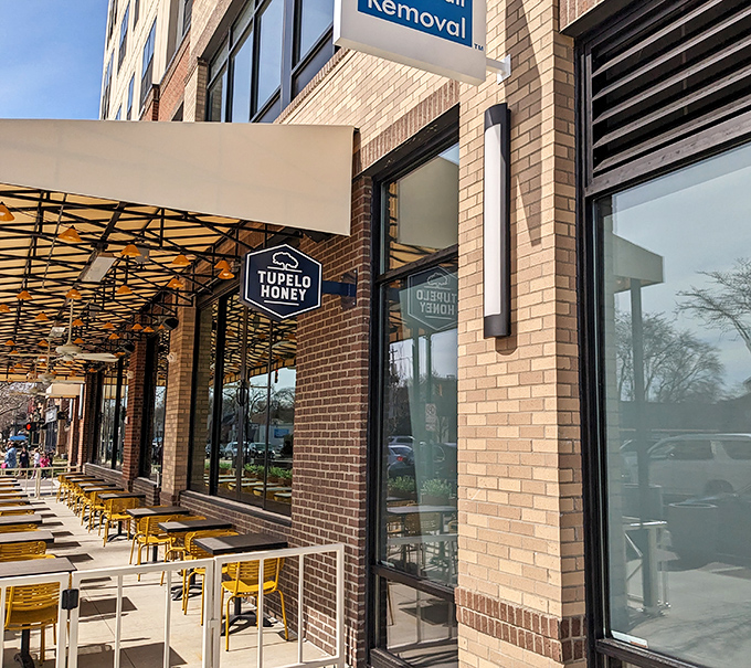 Tupelo Honey's modern brick exterior might not scream "Southern comfort," but don't let that fool you&mdash;culinary magic awaits inside this Upper Arlington gem. 